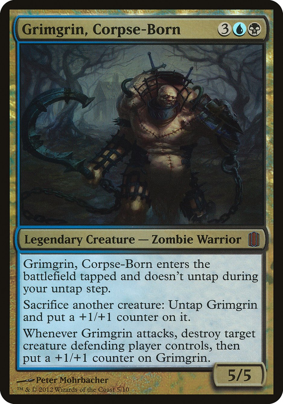 Grimgrin, Corpse-Born (Oversized) [Commander's Arsenal Oversized ...